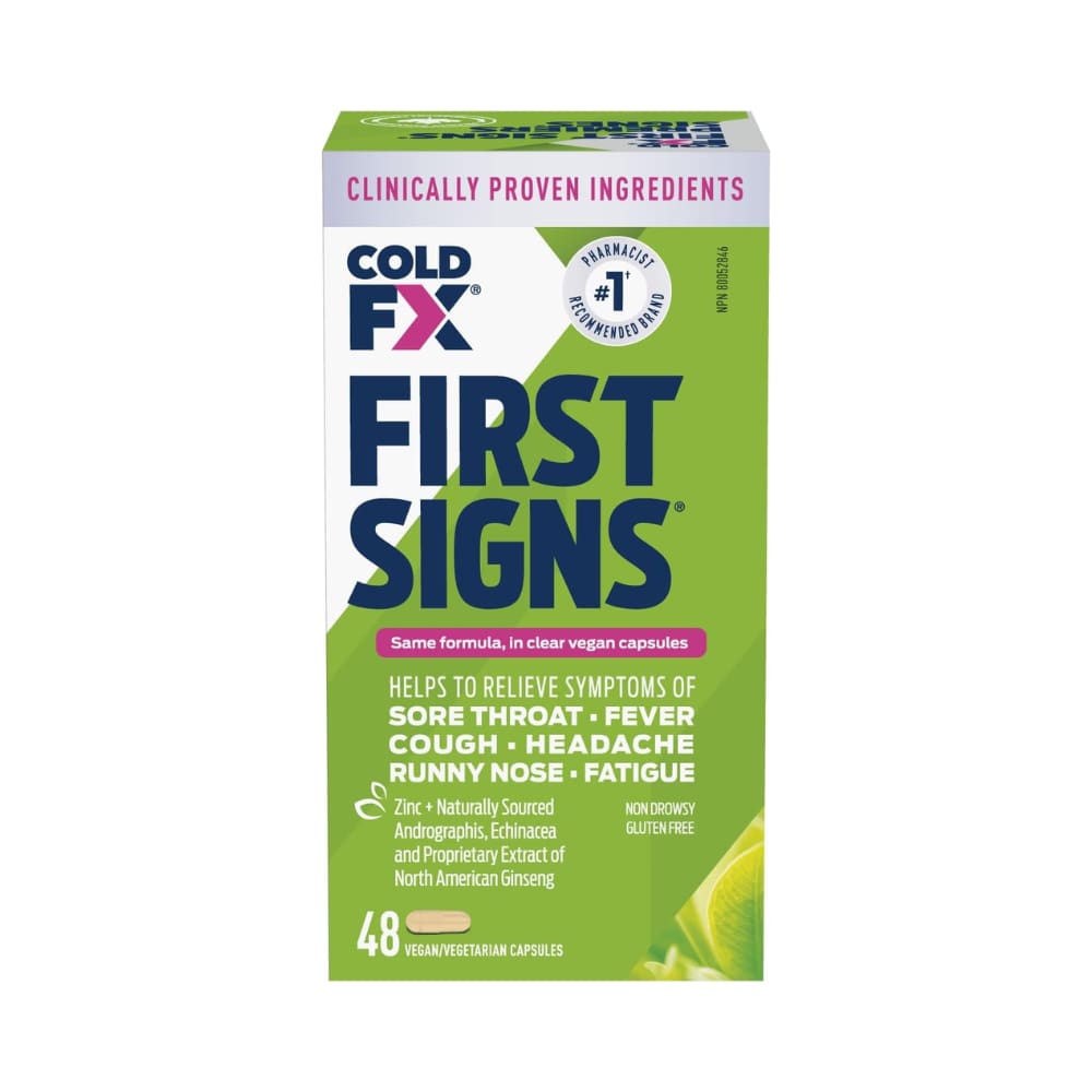 Cold-FX First Signs Capsules - 48s - My Safe Care United States