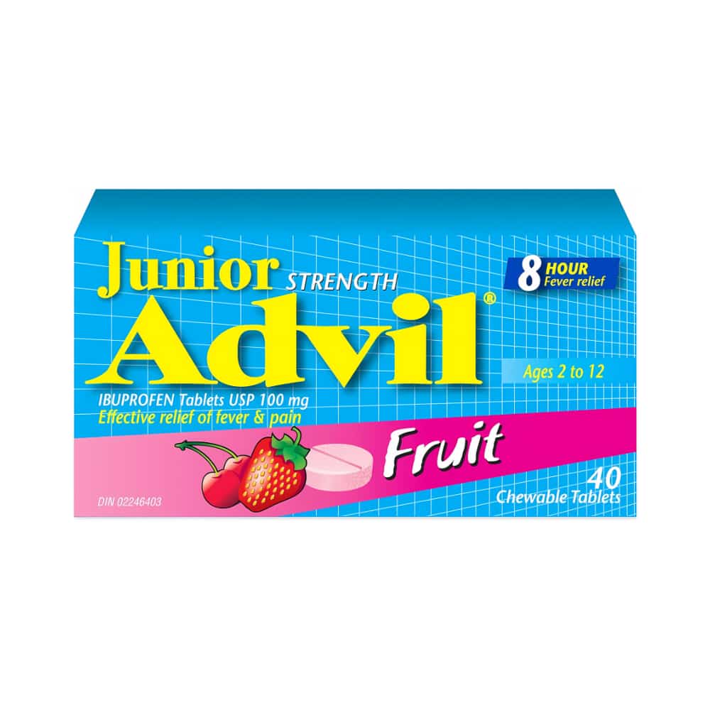 Advil Junior Strength Advil Chewables - Fruit - 40s - My Safe Care ...