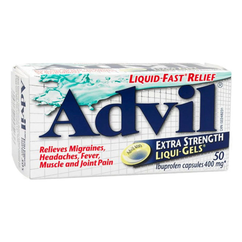 Advil: Extra Strength 400mg Liqui-Gels - My Safe Care United States