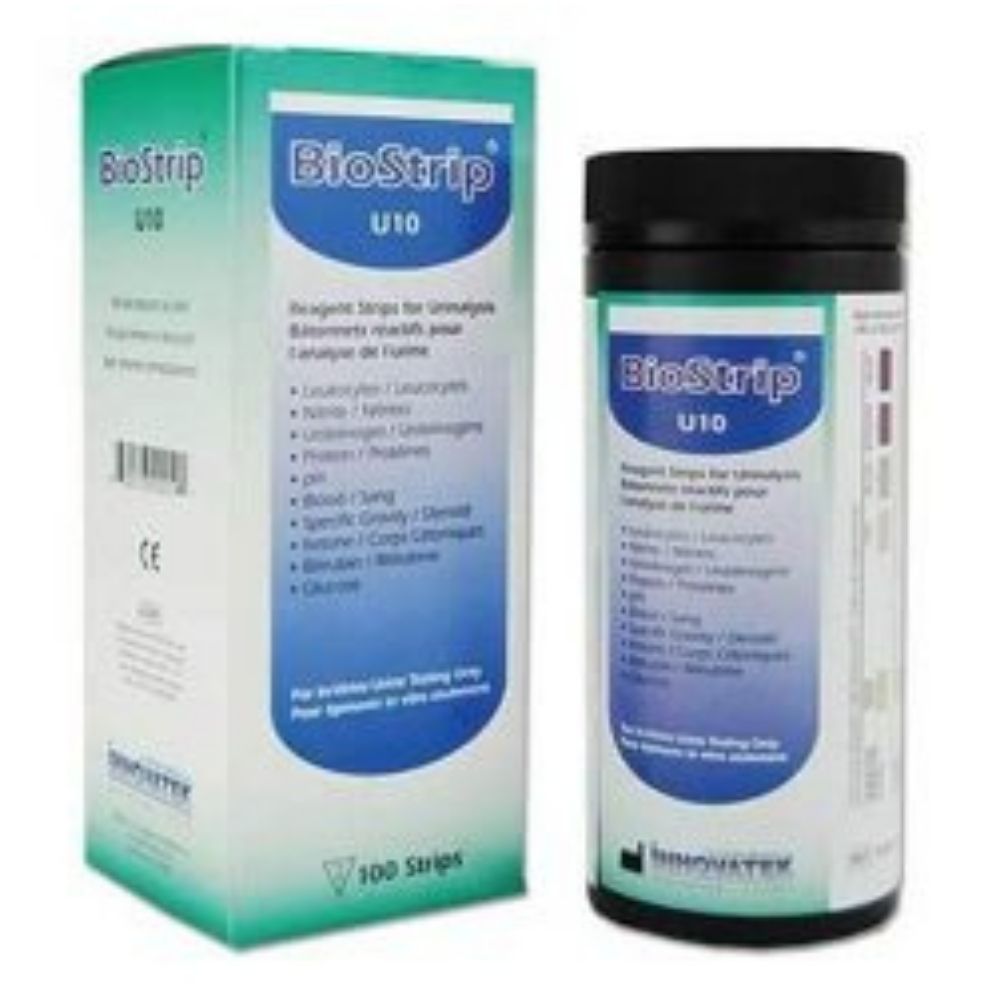 BioStrip® U10 Urinalysis Reagent Strips - My Safe Care United States