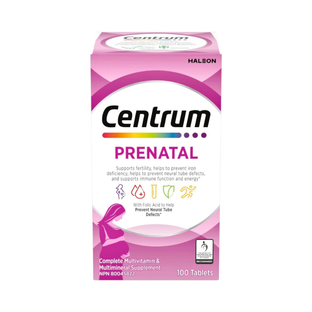 Centrum Prenatal Multivitamin Supplement Tablets, 100 Count - My Safe ...