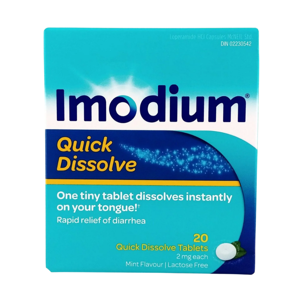 Imodium: Quick Dissolve Tablets - My Safe Care United States