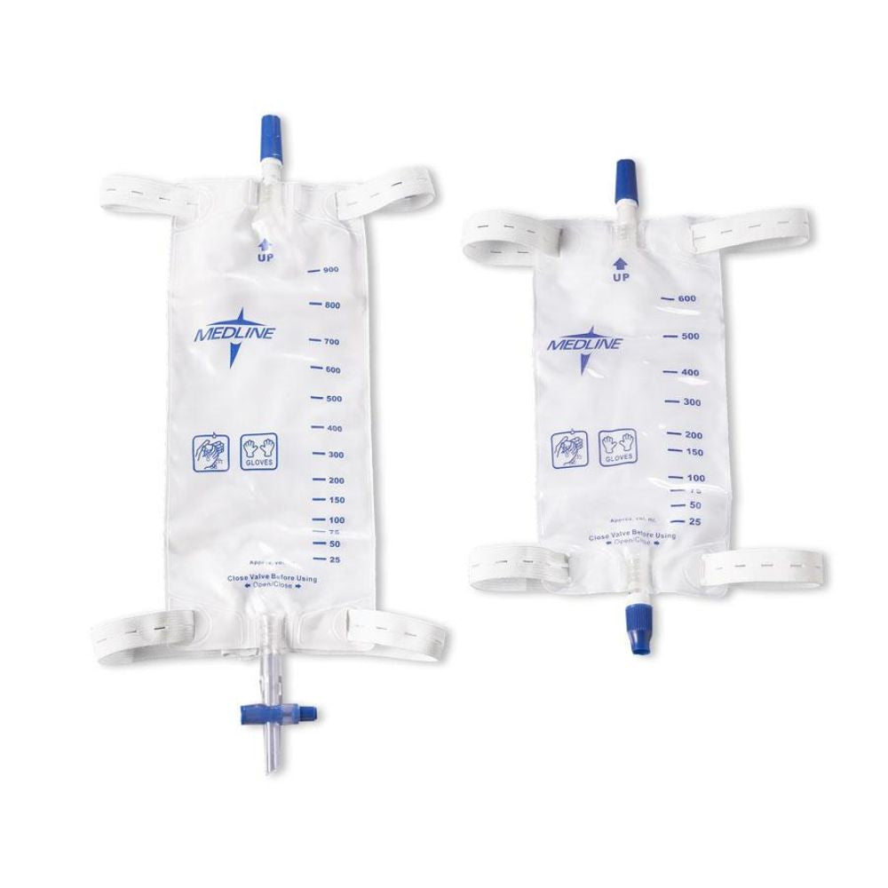 Medline® Leg Bags w/Slide-Tap Drainage Port - My Safe Care United States